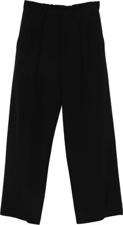 Attachment pleated trousers - Schwarz