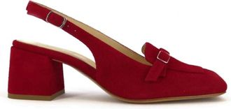 Anna F. Femme, Chaussures, Rouge, Taille: 40 EU Slingback