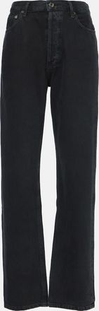 A Gold E High-Rise Straight Jeans 90s Pinch Waist Long