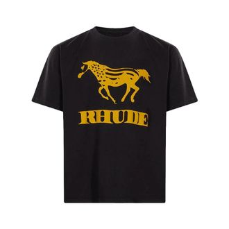 Rhude Dinero Tee - - Tops - Herren - Schwarzk - S