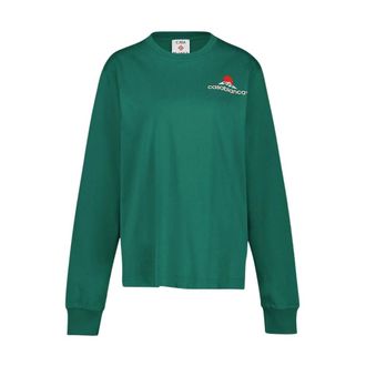Casablanca Montagne Snow Langarmshirt - - Tops - Herren - Gr&uuml;n - XS