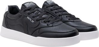 Replay Herren Cupsole Sneaker aus Leder, Schwarz (Black 003), 43