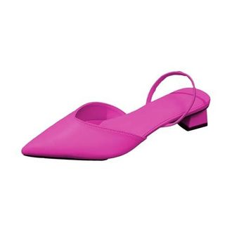 Generic Chaussures d&eacute;t&eacute; &eacute;l&eacute;gantes pour femme - Sandales plates avec paillettes - Bout pointu - Antid&eacute;rapantes - Talon bloc - Couleur unie - Chaussures d&eacute;t&eacute; fe
