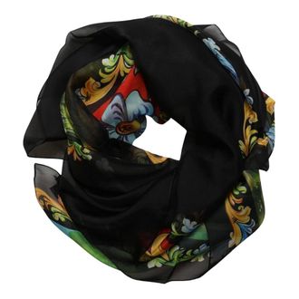 Dolce & Gabbana Foulard en soie imprim&eacute; paysage - Femme - Accessoires - Multicolore - Taille: ONE Size