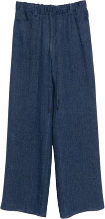 Antonelli Femme, Pantalons, Bleu, Taille: 40 FR Wide Pantalons