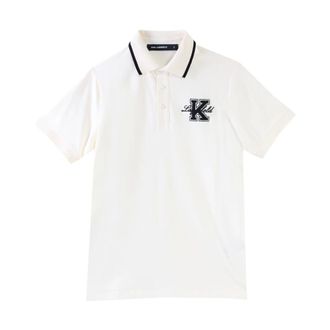 Karl Lagerfeld Homme, Tops, Blanc, Taille: XL Polo Kollege