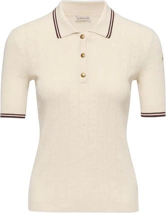 Moncler Femme, Tops, Blanc, Taille: 40 FR Polo