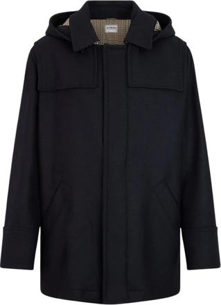 Iceberg Jacke aus Stoff mit abnehmbarer Kapuze und Rei&szlig;verschlussdetail - - Jackets - Herren - Blau - M