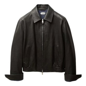 Versace Homme, Vestes, Noir, Taille: L Leather Jacket