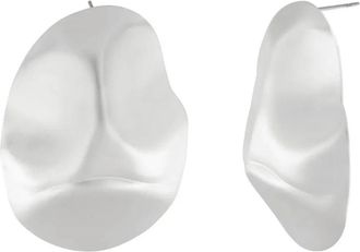 Dansk Copenhagen Klobige versilberte Obelisk-Ohrringe - - Accessories - Damen - Grau - ONE SIZE