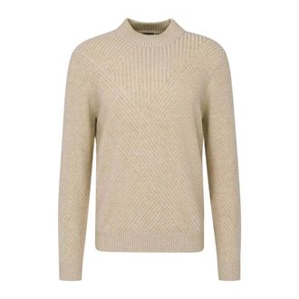 Bugatti Homme, Pulls, Beige, Taille: XL Pull en Tricot Graphique en Beige