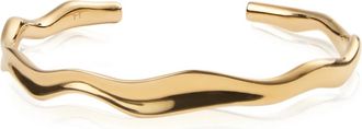 Mockberg Armband - Wavy Bolded Cuff Armband - Gr. ONE SIZE - in Gold - f&uuml;r Damen