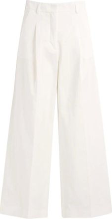 Max Mara Femme, Pantalons, Blanc, Taille: 38 FR Wkdbellico Wide Pantalons
