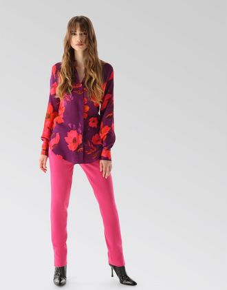 van Laack Hemdbluse mit Blumendruck