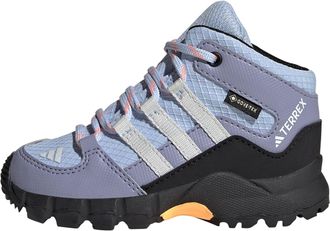 adidas Unisex Baby Terrex Mid Gore-TEX Hiking Shoes Wanderschuhe, Blue Dawn/Grey/Solar Gold, 20 EU