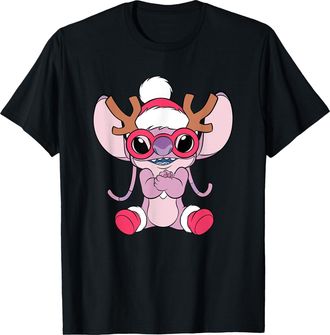 Disney Weihnachten Lilo & Stitch Angel Reindeer T-Shirt