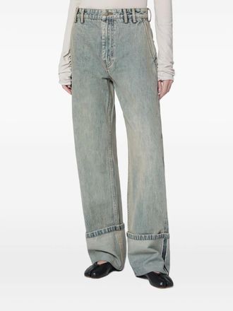 Entire studios Jeans mit Umschlag - Blau