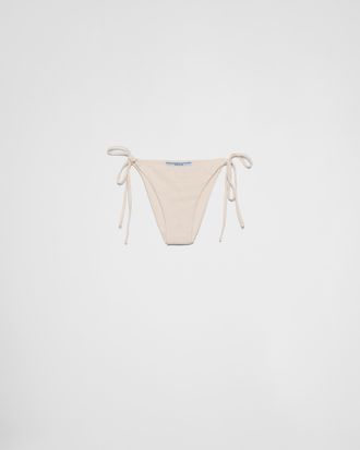 Prada Bikini-Unterteil aus Jersey mit Strass
