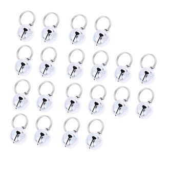 IFUNDOM 20 St&uuml;ck Kupfer Gl&ouml;ckchen 12mm Offen Selbstgemacht Weihnachtsbaumschmuck Haustierhalsband Anh&auml;nger Festliche Dekoration