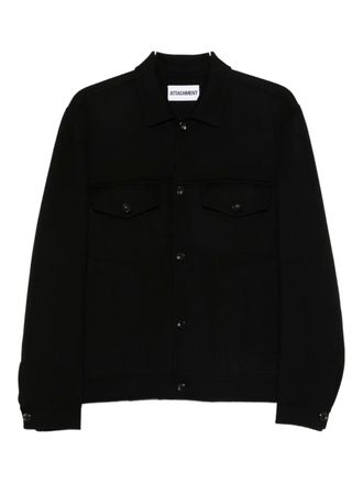 Attachment veste &agrave; poches boutonn&eacute;es - Noir