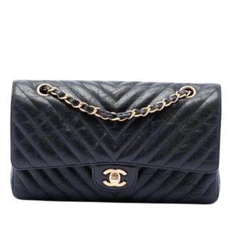 Chanel Pre-owned Vintage Quilted Double Flap Shoulder Bag - - Pre-owned - Damen - Schwarzk - ONE SIZE