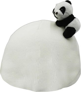 Generico F&uuml;r Panda-Snowboard, warm, f&uuml;r Winter, Skifahren, Snowboarden, Motorrad, Flanell, dickes Seidenmaterial, elastische Passform f&uuml;r Erwachsene, niedliche