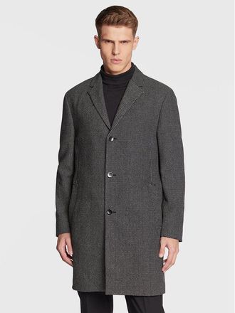 Calvin Klein Wollmantel Statement K10K109952 Schwarz Regular Fit