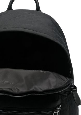 Emporio Armani Nylon Backpack - Black