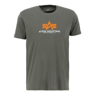 Alpha Industries Alpha Industries Herren Camiseta de caucho Basic T para Hombre Kurzarm Shirt, Dark Olive