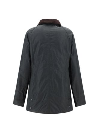 Barbour Womens Breadnell Waxed Jacket Sage Cotton Down