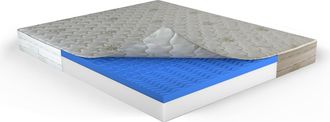 Muu&ntilde; Matratze f&uuml;r Doppelbett, Memory-Schaum, 180 x 200 cm, H&ouml;he 26 cm, abnehmbarer Bezug mit Aloe Vera, Modell: Penelope, orthop&auml;disch, hypoallergen, antib