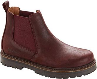 Birkenstock Womens Stalon Nubuck Leather Boot, Burgundy, 37 N EU