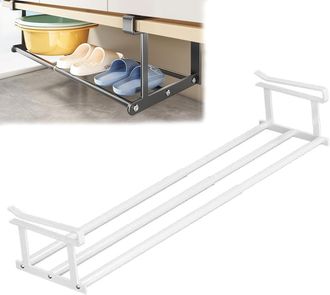 Generic Scaffale telescopico Slimdescent per armadi, Organizer espandibile per Scarpe, ripiano sottopensile regolabile