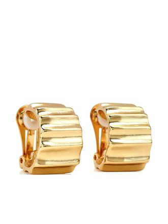 Kenneth Jay Lane boucles doreilles &agrave; fini poli
