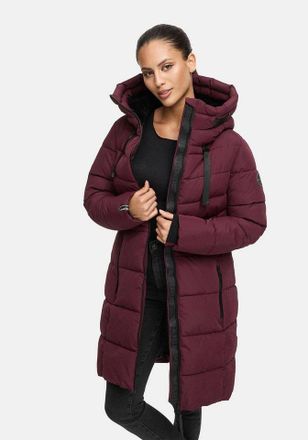 Marikoo Winterjacke Natsukoo XVI Stepp Mantel mit gro&szlig;er Kapuze