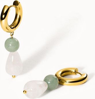 Purelei Clear Quartz Drop Creolen