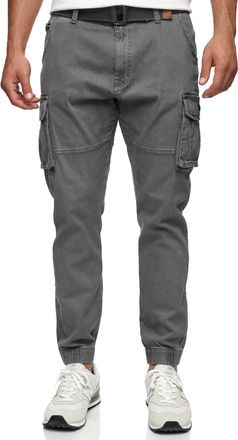 Indicode Herren Kerr Cargohose aus 98% Baumwolle | Cargo Hose f&uuml;r M&auml;nner Pewter, XXL