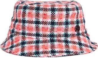 Maison Michel Axel Tweed Bucket Hat Size S