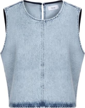 Âmè Femme, Tops, Bleu, Taille: 40 FR Lucy Sleeveless Top