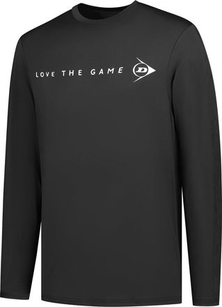 Dunlop Unisex Training Langarm Shirt, Schwarz, M