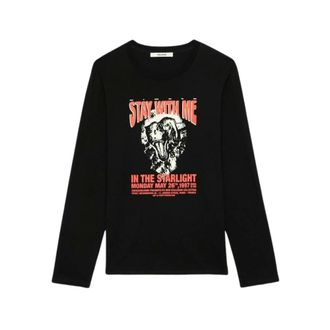 Zadig&Voltaire Homme, Tops, Noir, Taille: XL Hector T-shirt