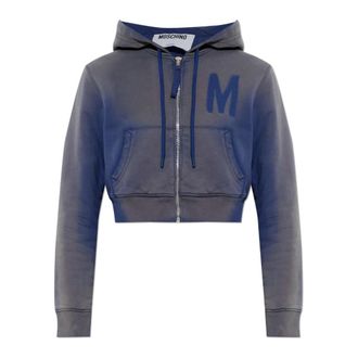 Moschino Isolierter Hoodie - - Sweatshirts & Hoodies - Damen - Blau - M