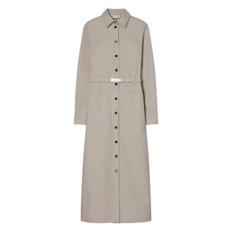 Tory Burch Cotton Camp Kleid - - Dresses - Damen - Grau - XS