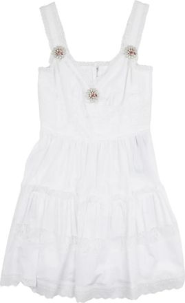 Dolce & Gabbana Femme, Robes, Blanc, Taille: 44 FR Robes Courtes