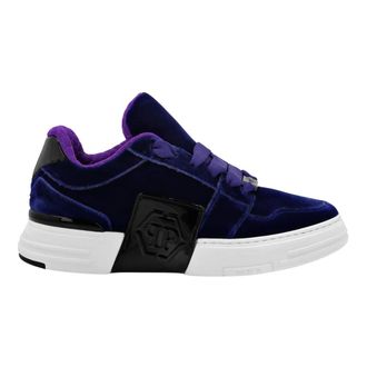 Philipp Plein Femme, Chaussures, Violet, Taille: 35 EU Low-Top Baskets Hexagon