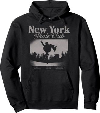 Trendy Apparel New York Skate Park Social and Positive Photo Pullover Hoodie