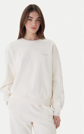 Guess Sweatshirt V6RQ96 KCX22 Wei&szlig; Regular Fit