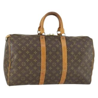 Louis Vuitton Pre-owned Canvas Weekend Bag - - Pre-owned - Damen - Braun - ONE SIZE