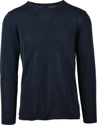 Daniele Fiesoli Homme, Pulls, Bleu, Taille: L Pullover Girocollo