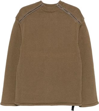 OAMC pull à détail de zip - Vert